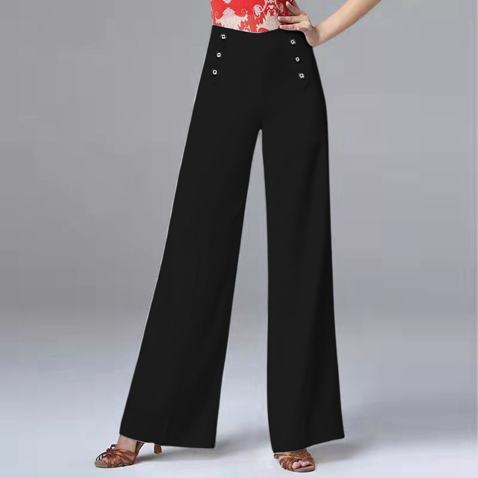 Dress Pants for Women Clearance High Waist Casual Summer White Pants ...