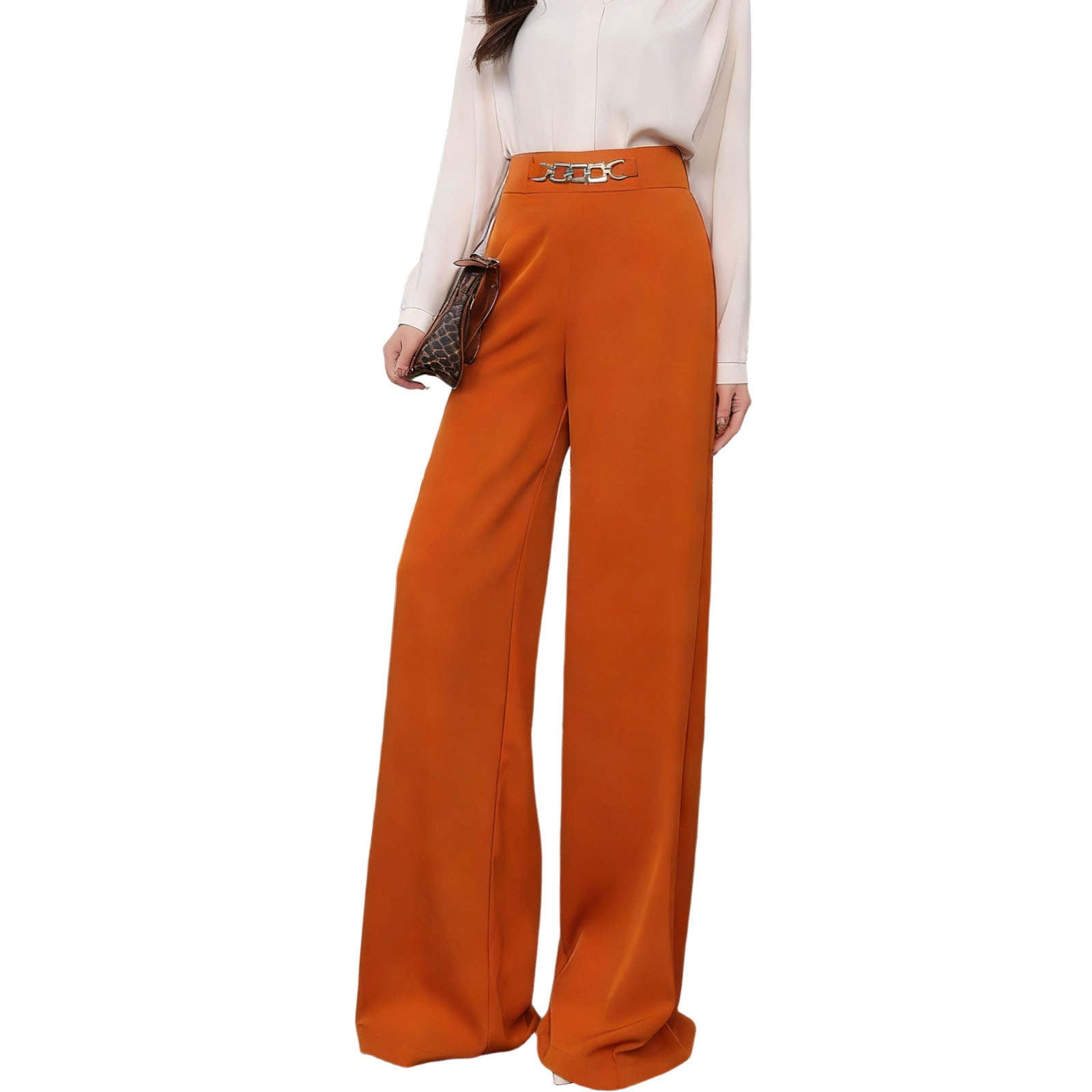 Dress Pants Women Sevevn Women's High Waist Wide Leg Dressy Pants ...