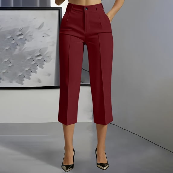 Dress Pants For Women Straight Leg Home Lounge High Waisted With ...