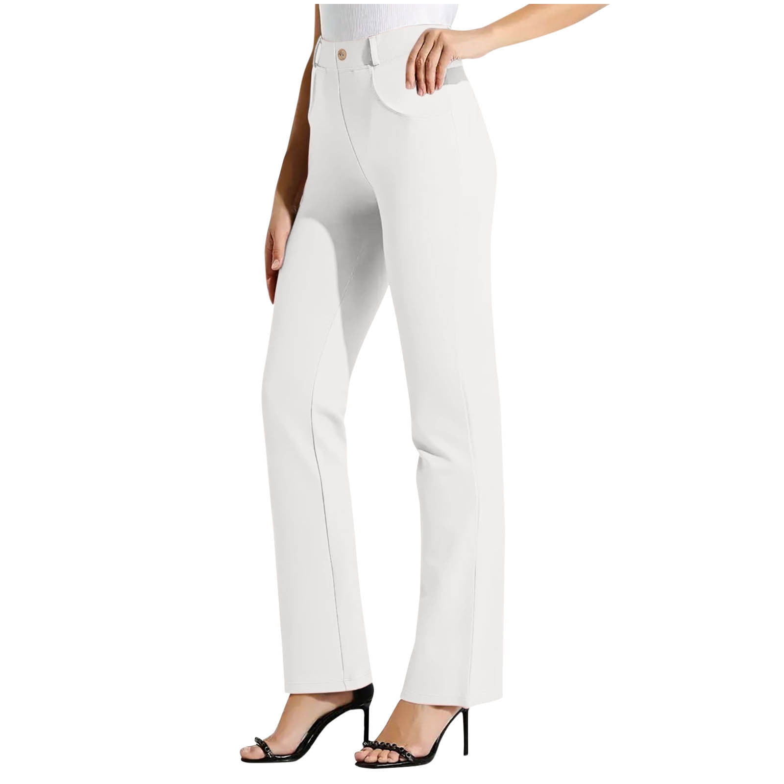 Dress Pants Women Stretchy Work Pants for Women with Pockets Dress ...