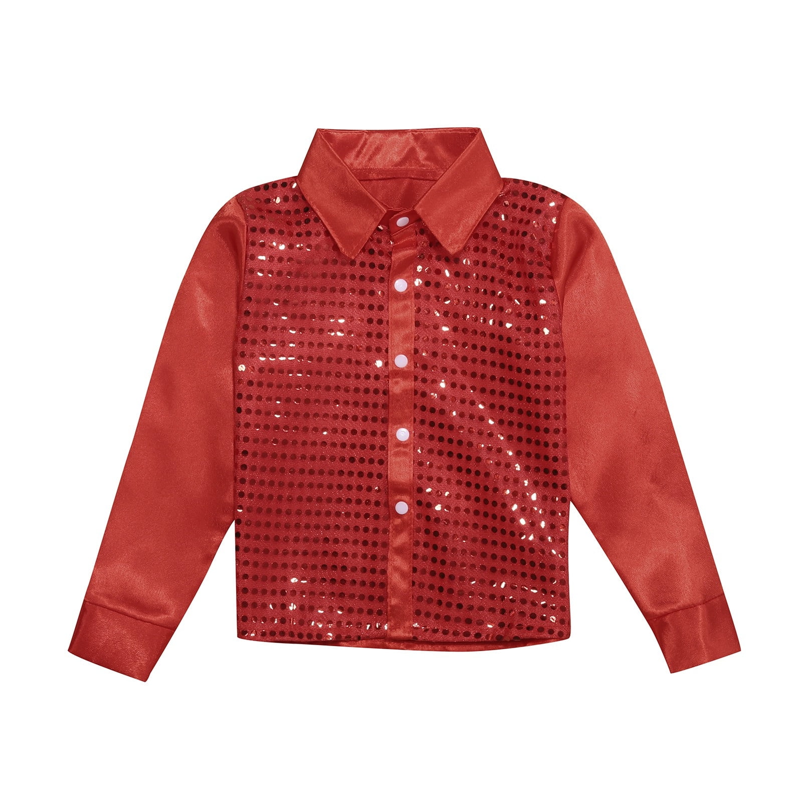 Dress Shirts for Boy Kids Boys Red Dress Shirt Button Up Shirt Boys ...