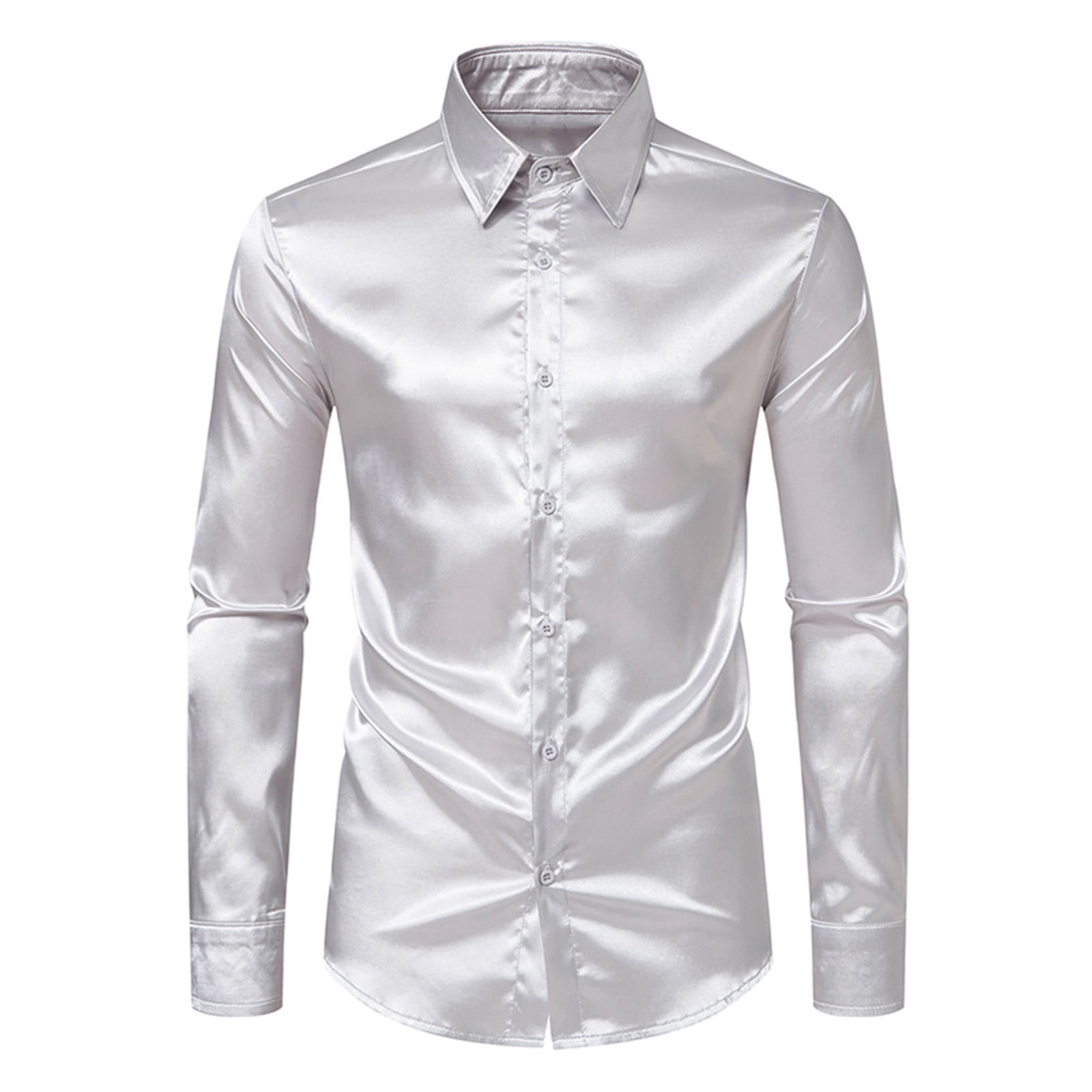 Dress Shirts for Men Casual Button Up Shirt Long Sleeve Wrinkle Free ...