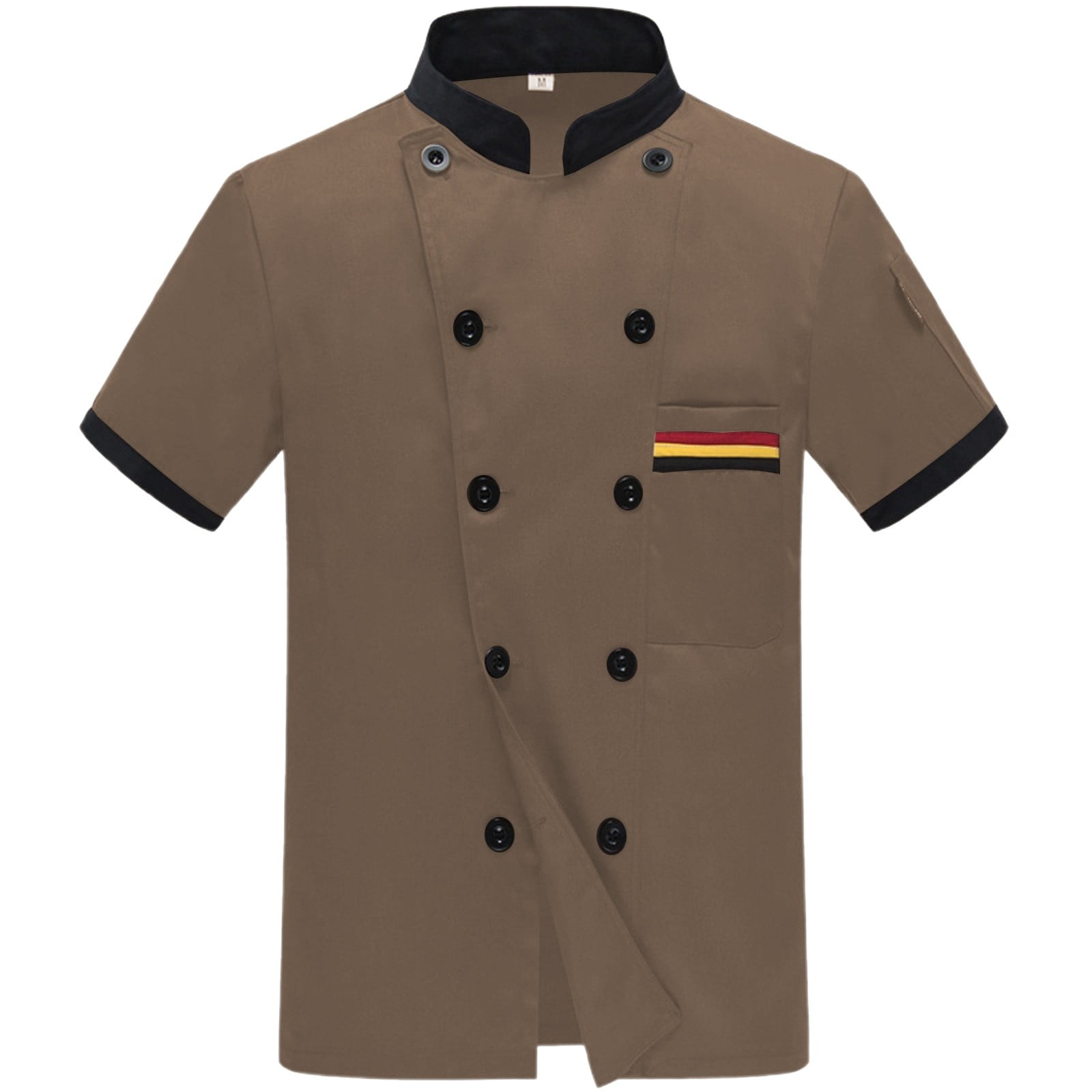 Dress Shirts for Men Chef Double Kitchen Comfortable Durable Stand ...