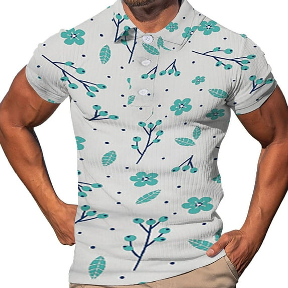 Dress Shirts for Men Summer Trend 3D Shirt Zipper Short Sleeve Pullover ...