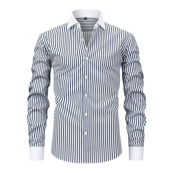 Dress Shirts for Men Wrinkle-Free Long Sleeve Tshirts Shirt Mens ...