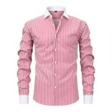Dress Shirts for Men Wrinkle-Free Long Sleeve Tshirts Shirt Mens ...