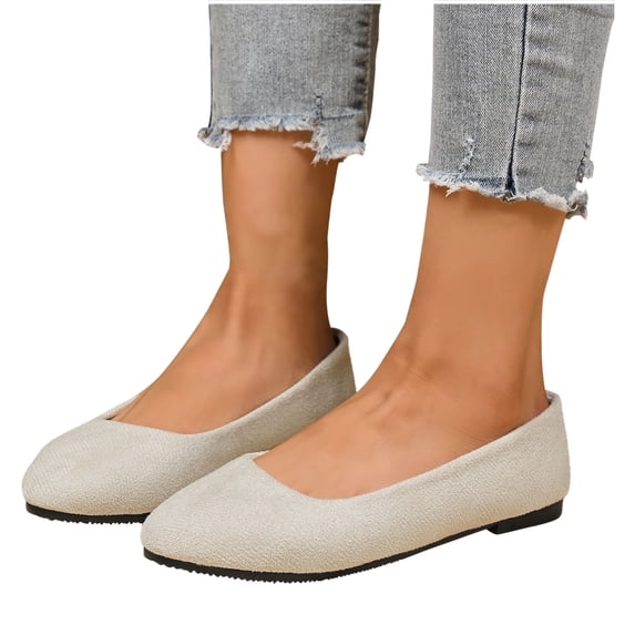 Dress Shoes for Women Round Toe Flats Shoes Ballet Flats Dressy ...