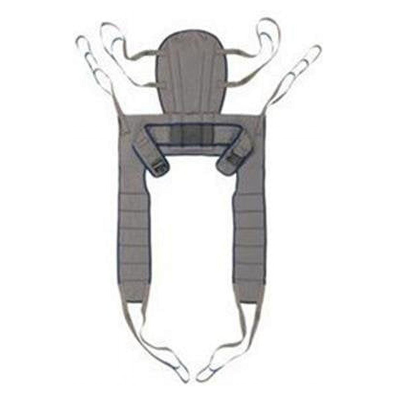 Dress Toileting High Poly Sling, Gray with Blue Binding - Extra Large ...