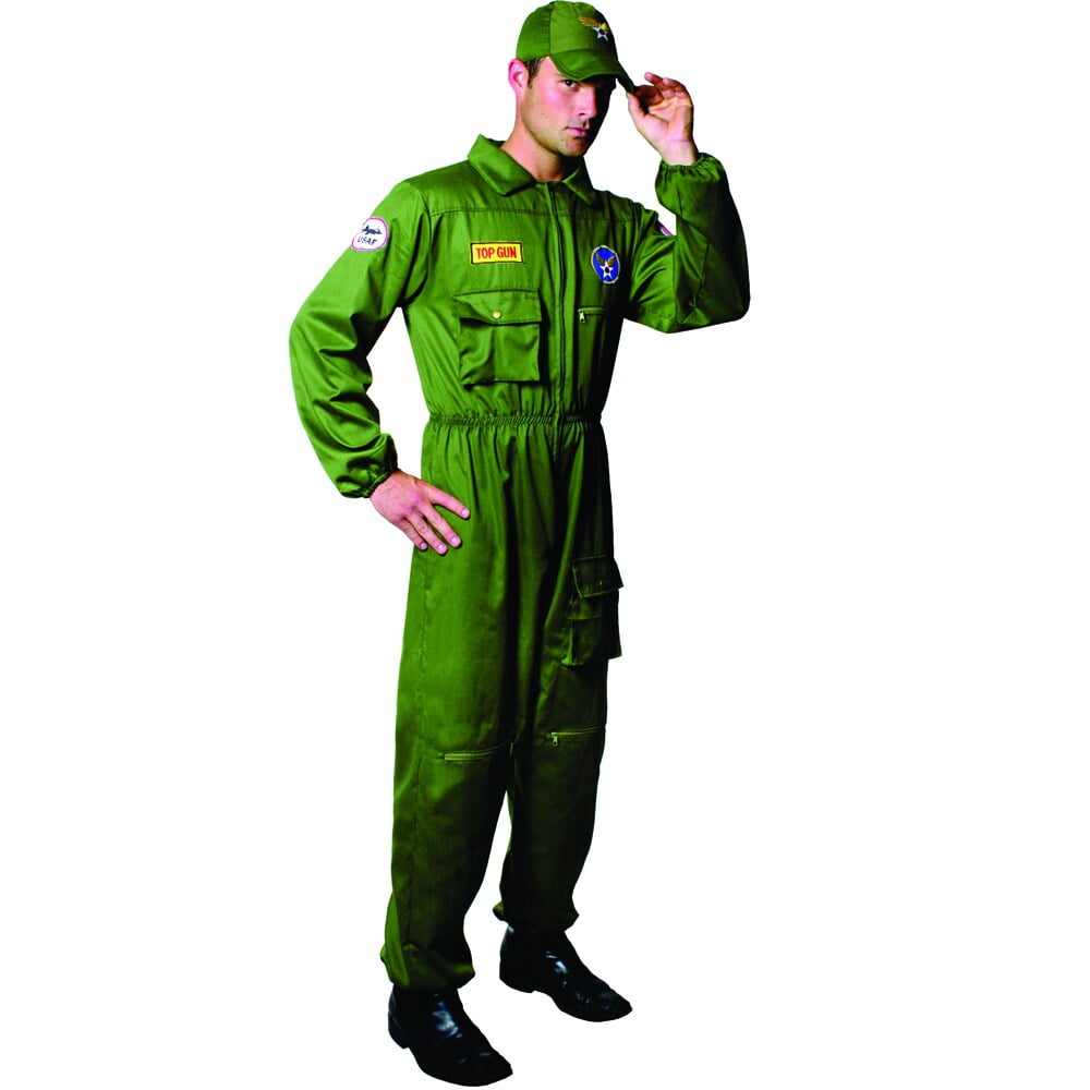 Dress Up America Adult Air Force Pilot Costume (Medium) - Walmart.com