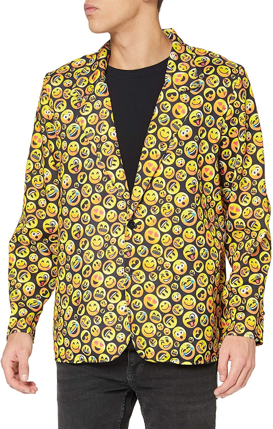 Dress Up America Adult Assorted Emoji Jacket - Product Comes Complete ...