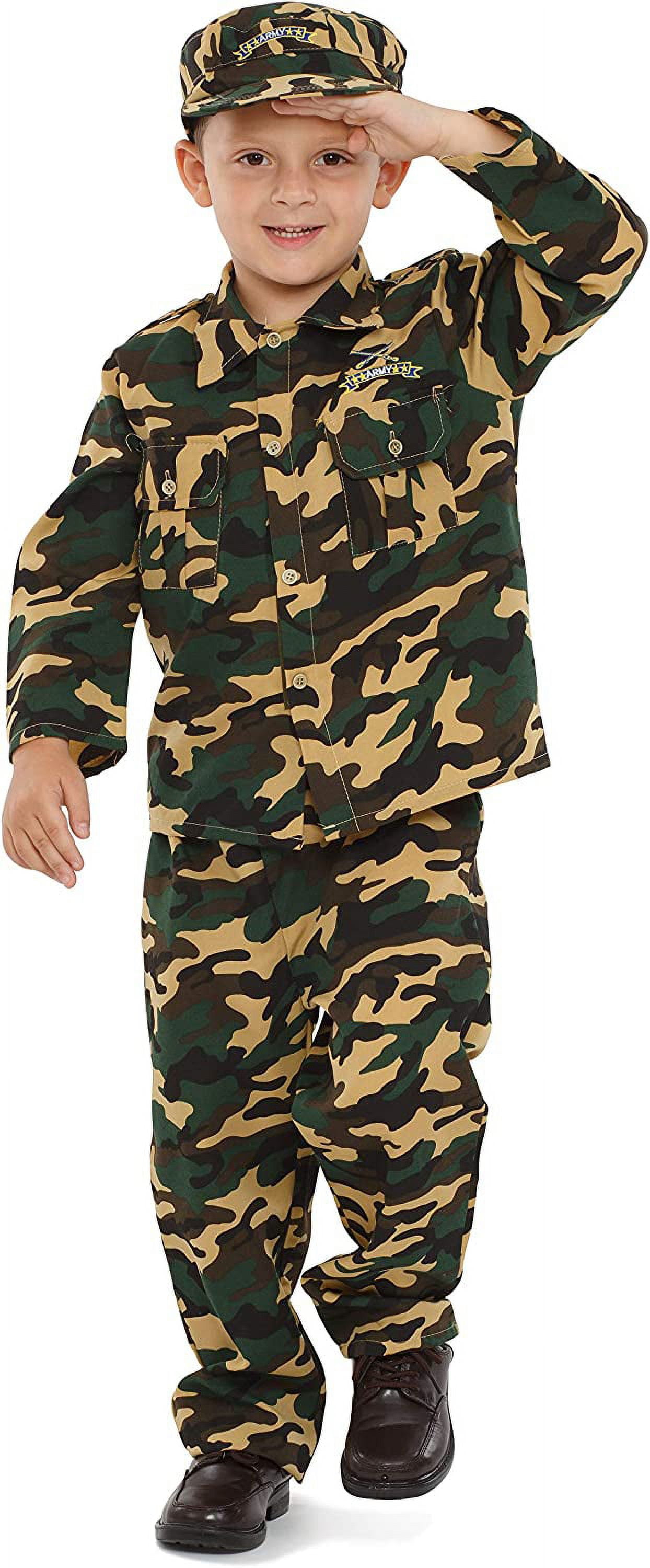 Dress Up America Army Costume For Kids- Soldier Costume For Boys and ...