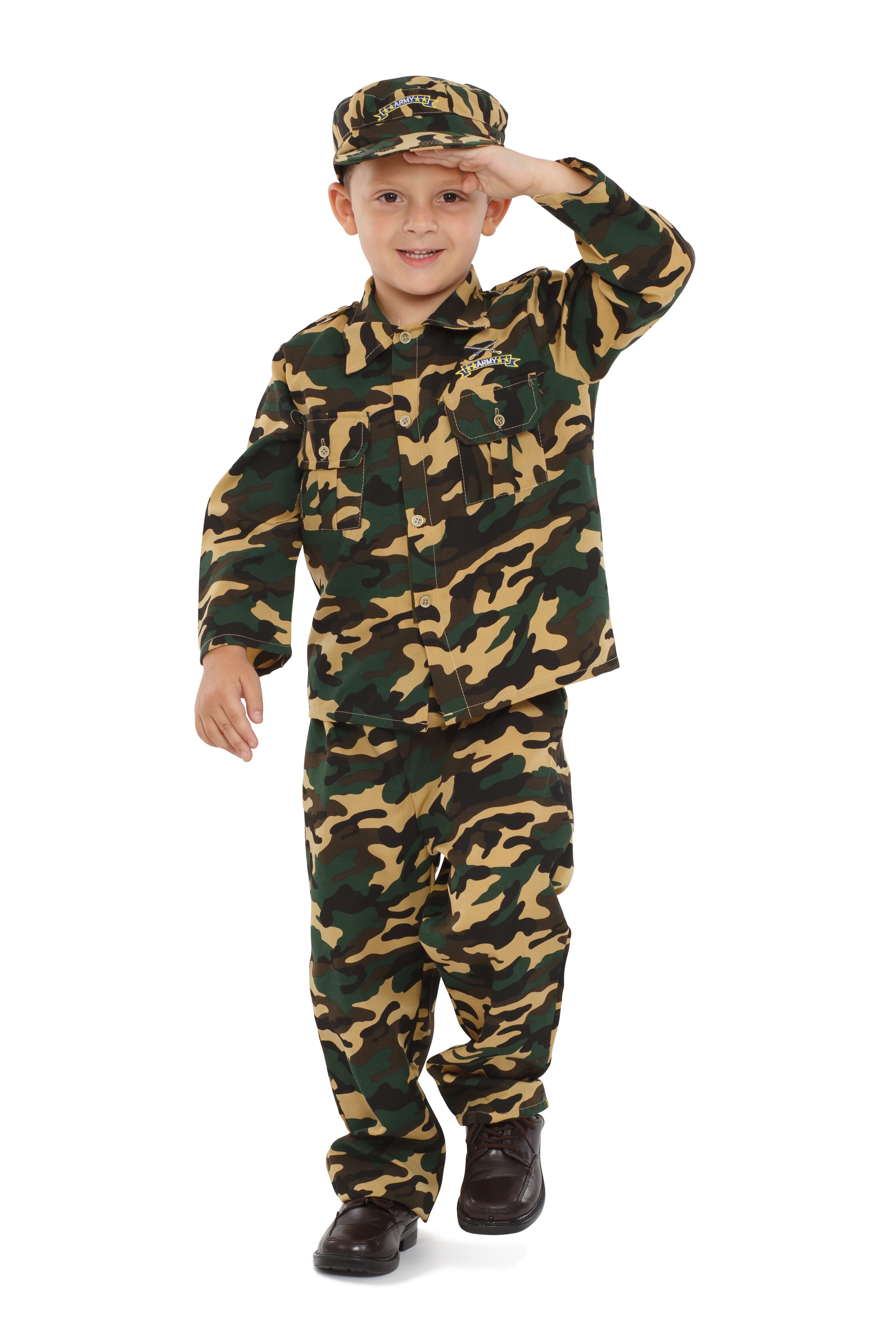 Dress-Up-America Army Costume For Kids- Soldier Costume For Boys and ...