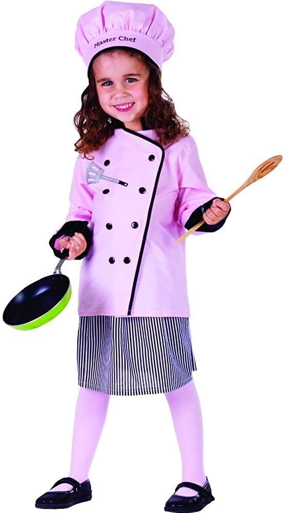 Dress-Up-America Chef Costume for Kids - Girls Master Chef Costume Set ...