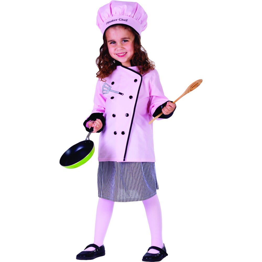 Dress-Up-America Chef Costume for Kids - Girls Master Chef Costume Set ...