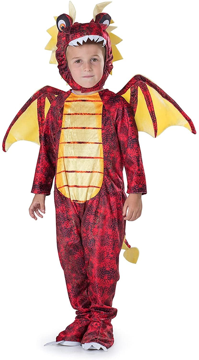 Dress-Up-America Dragon Costume for Kids - Red Dragon Costume Set for ...