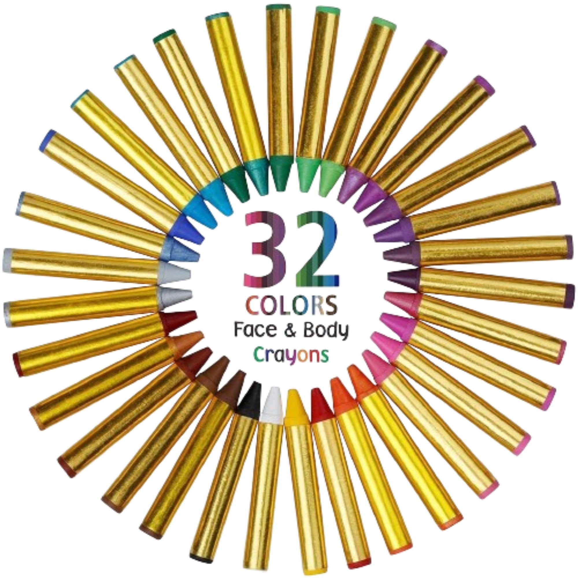 Dress-up-America Face Paint Kit - Safe, Non-Toxic, Face and Body Paint ...