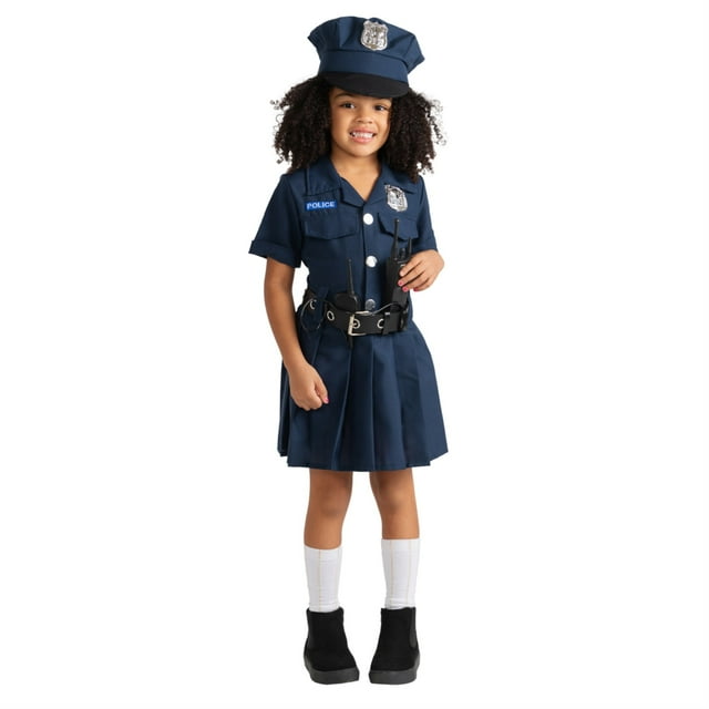 Dress Up America Police Costume for Girls - Police Officer Dress ...