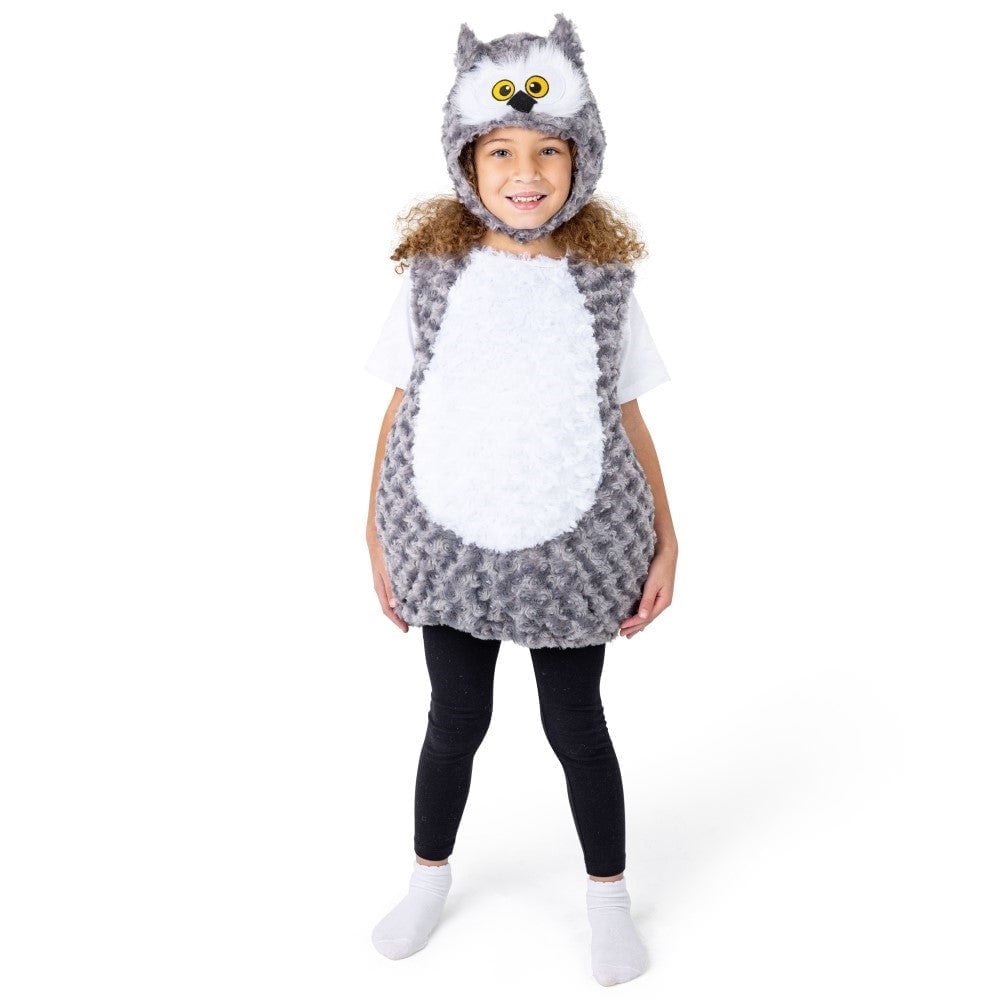 Dress-Up-America Gray Owl Costume for Toddlers - Plush, Fuzzy Bird ...