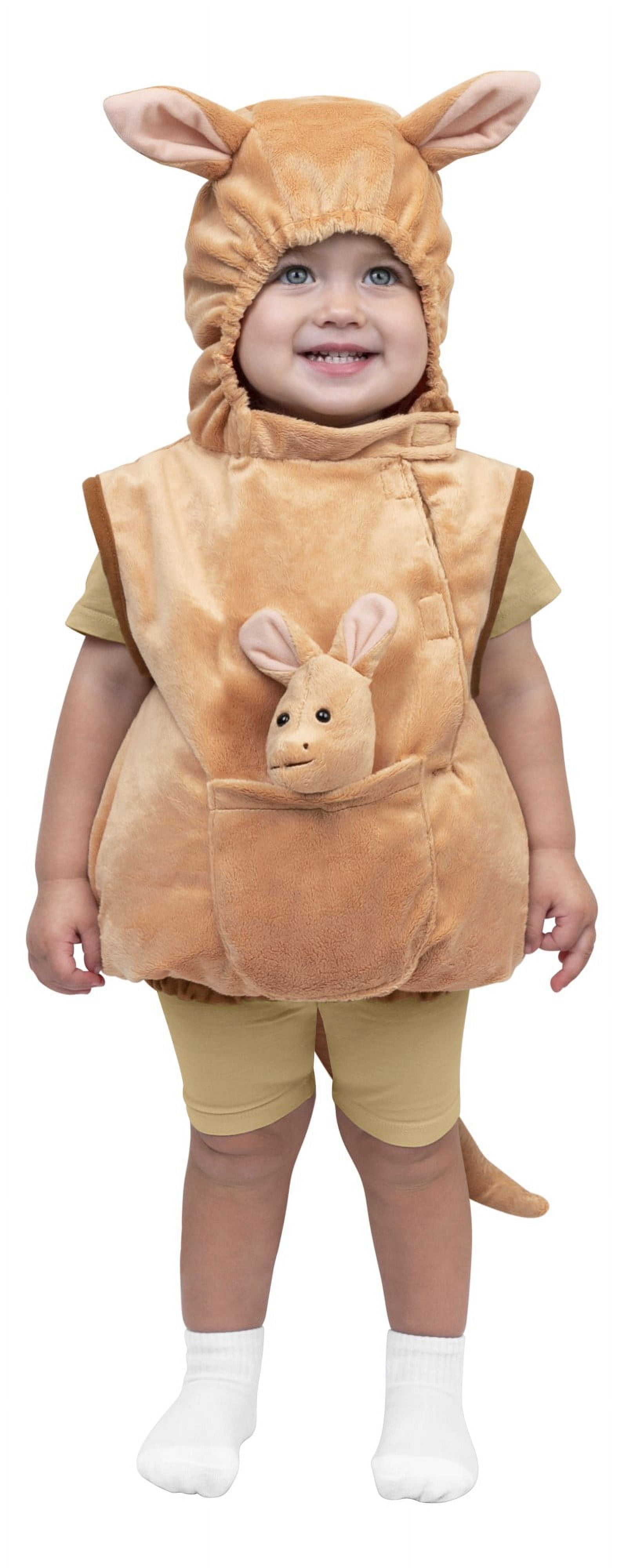 Dress Up America Kangaroo Costume for Babies - Animal Kangaroo Romper ...