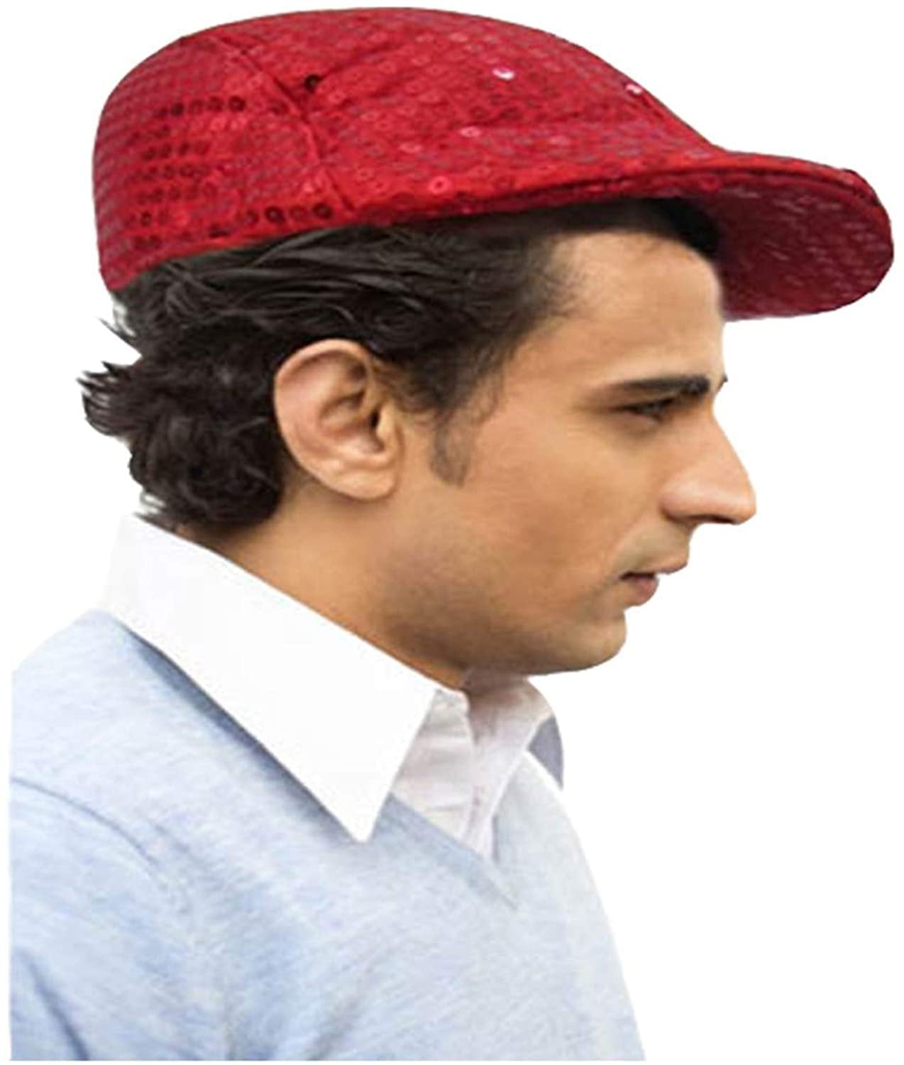 Dress Up America Kids' Big Red Flat Cap, One Size Fits Mone SizeT ...