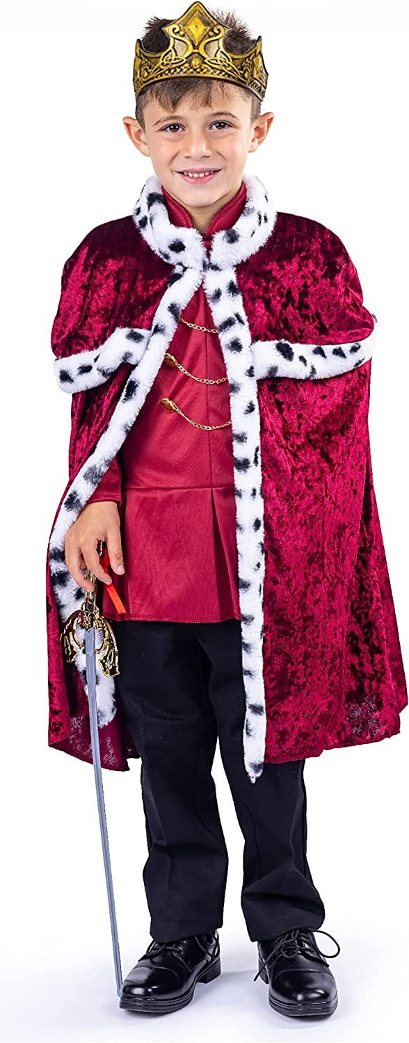 Dress-Up-America Boys' Halloween Party King Costume - Regal Prince Set ...