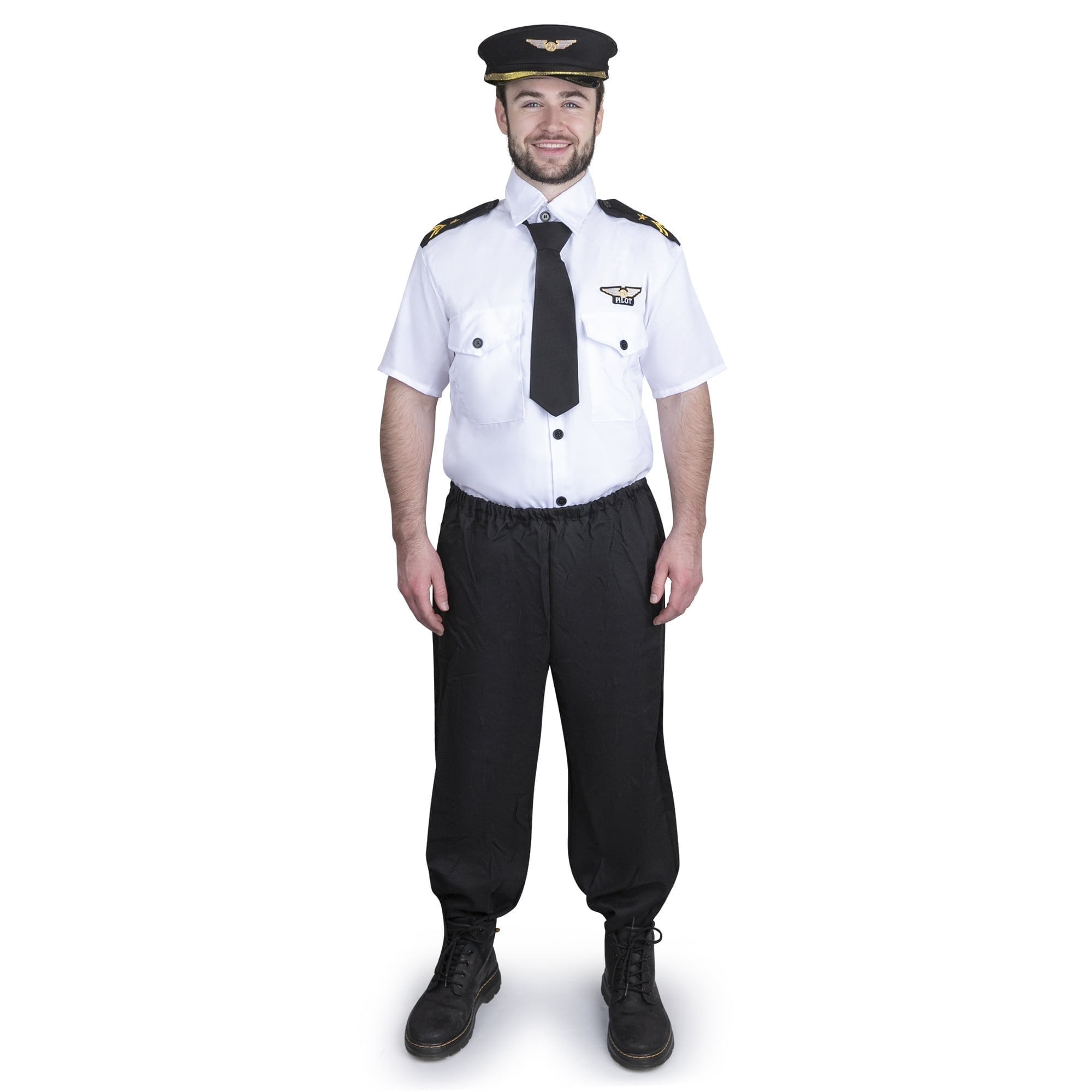 Dress-Up-America Pilot Costume for Adults - Pilot Uniform for Men ...