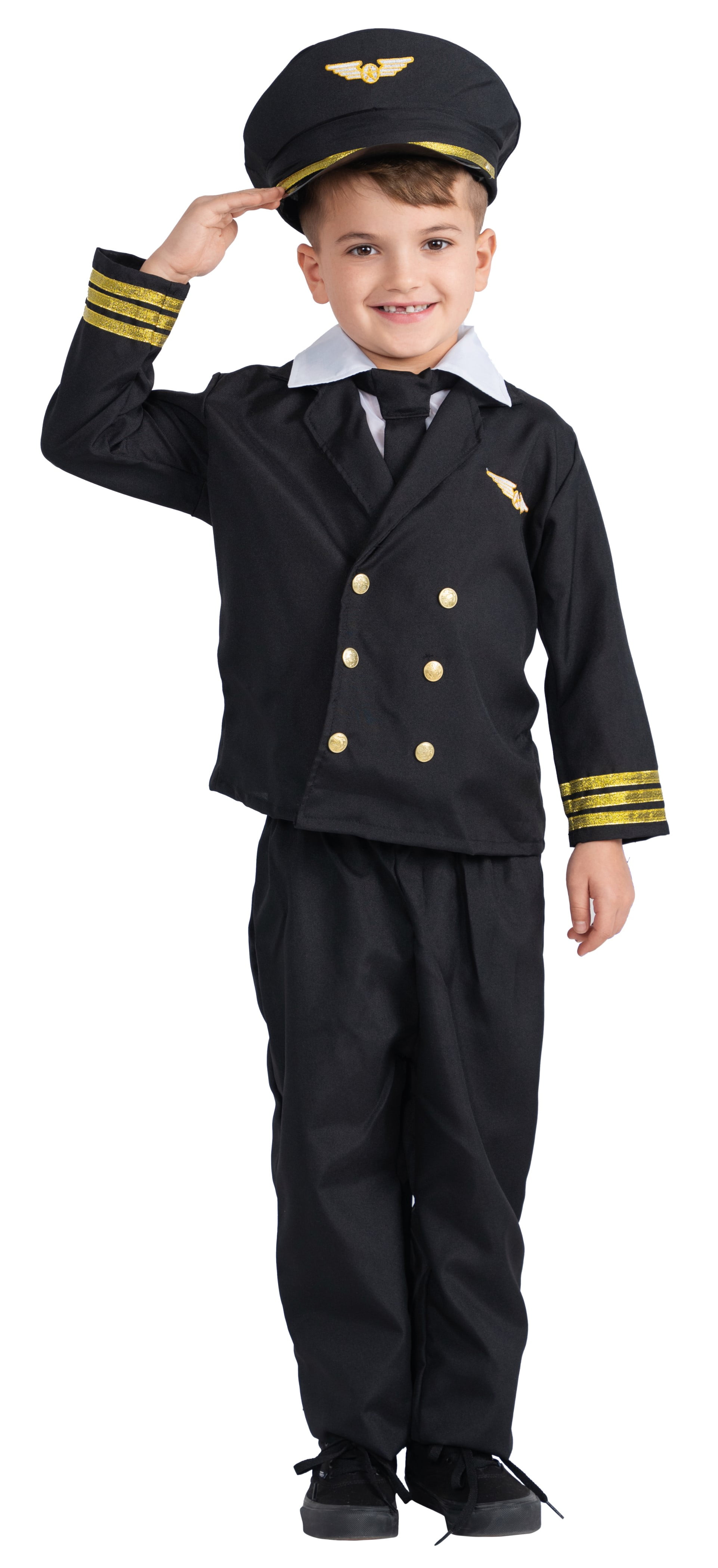 Dress Up America Pilot Costume for Boys and Girls - Airline Captain ...
