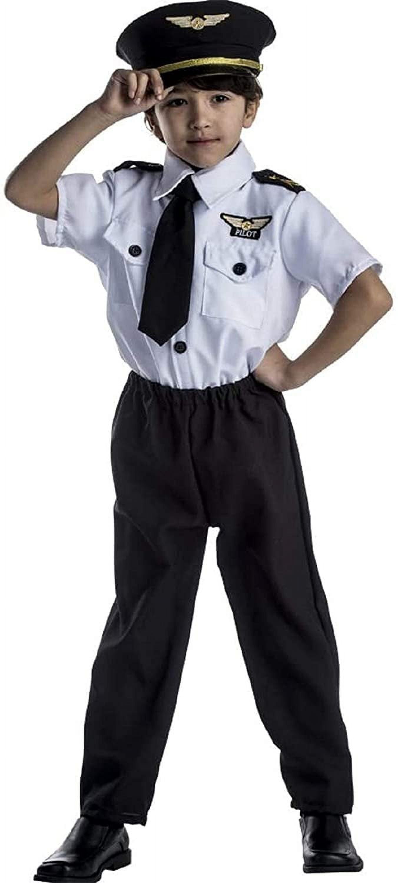 Dress Up America Pilot Costume for Kids - Airline Captain Uniform ...