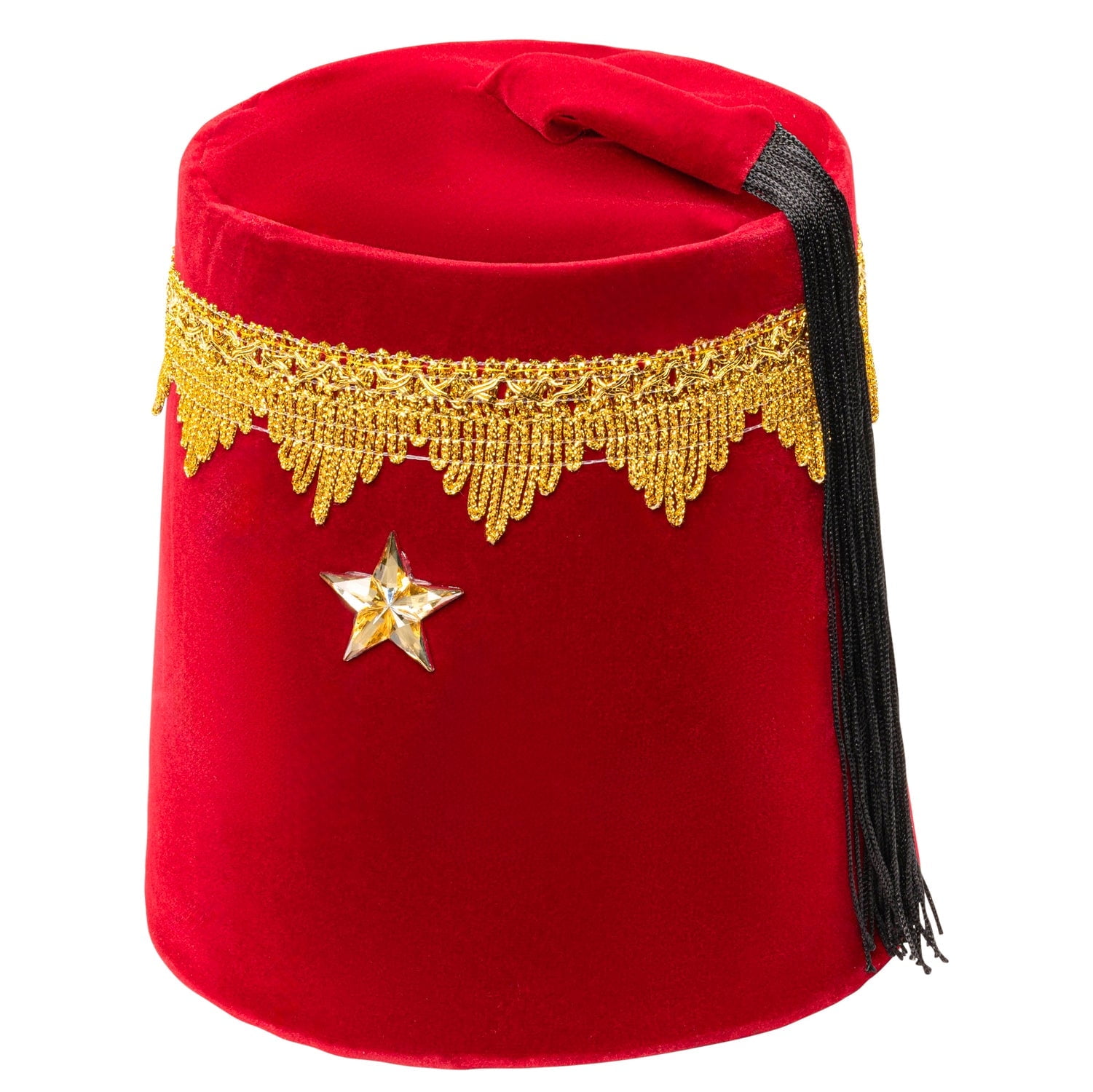Dress-Up-America Red Fez – Turkish Moroccan Tarboosh Costume Hat for ...