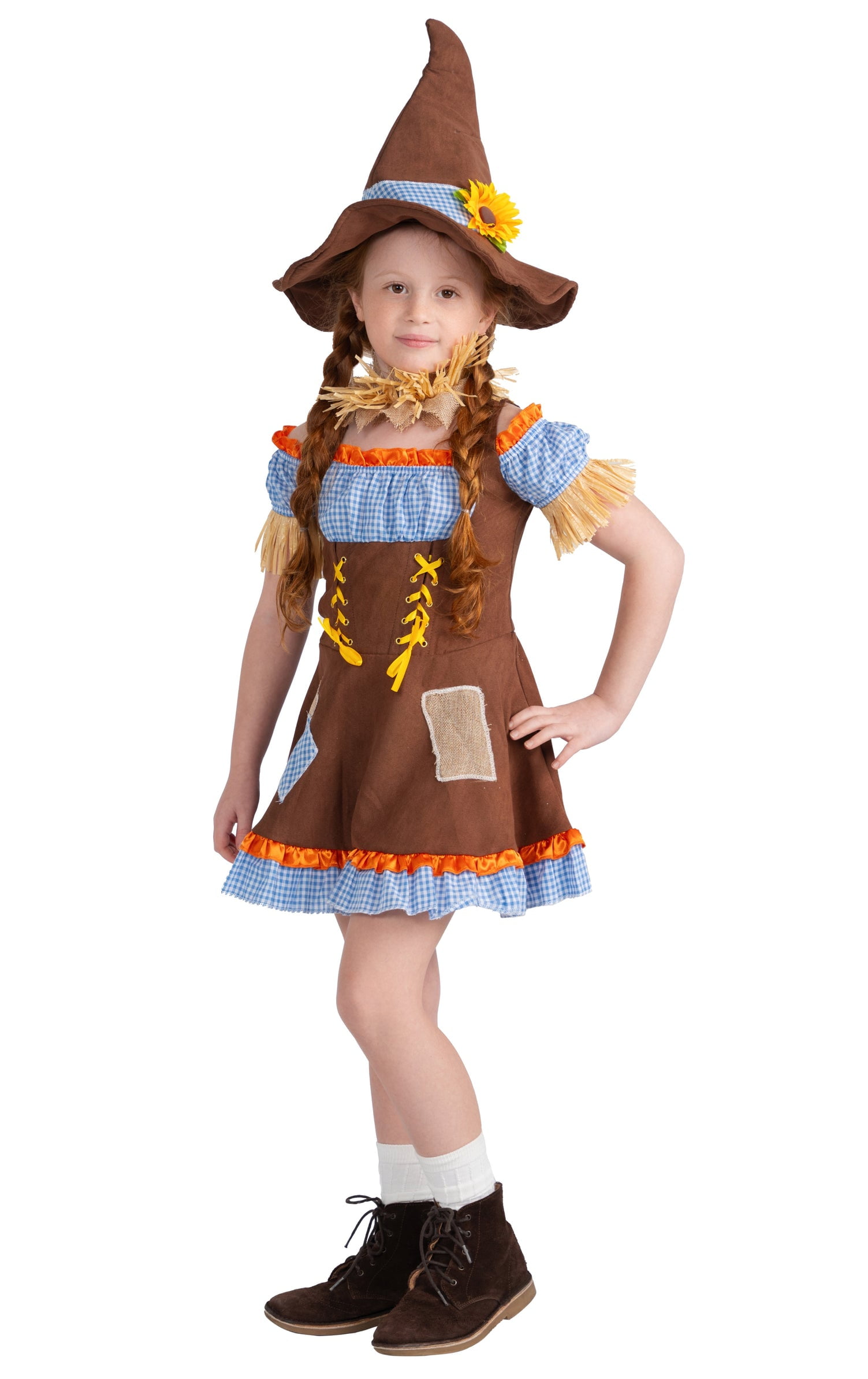Dress-Up-America Scarecrow Costume for Kids - Pumpkin Scarecrow Dress ...