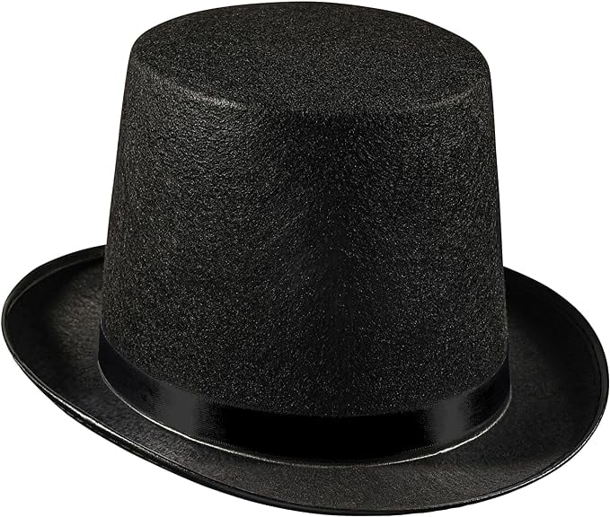 Dress Up America Top Hats for Kids and Adults - Black Magician Party ...