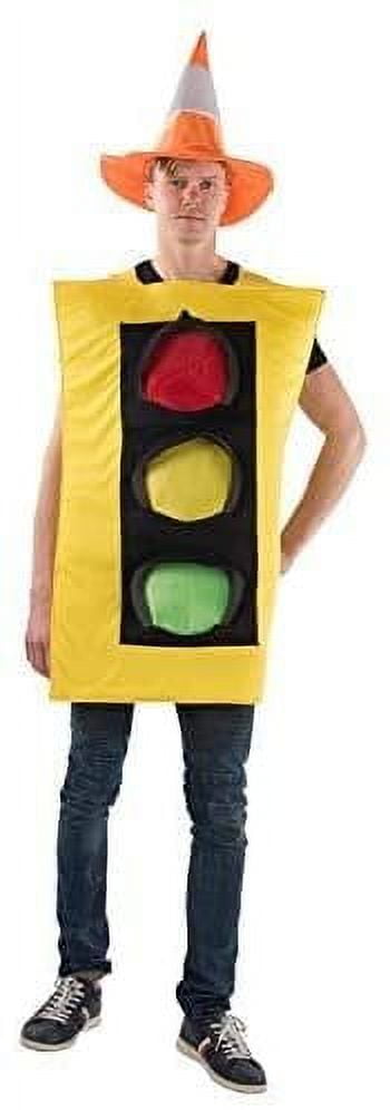 Dress Up America Traffic Light Costume and Safety Cone Hat - for Men ...