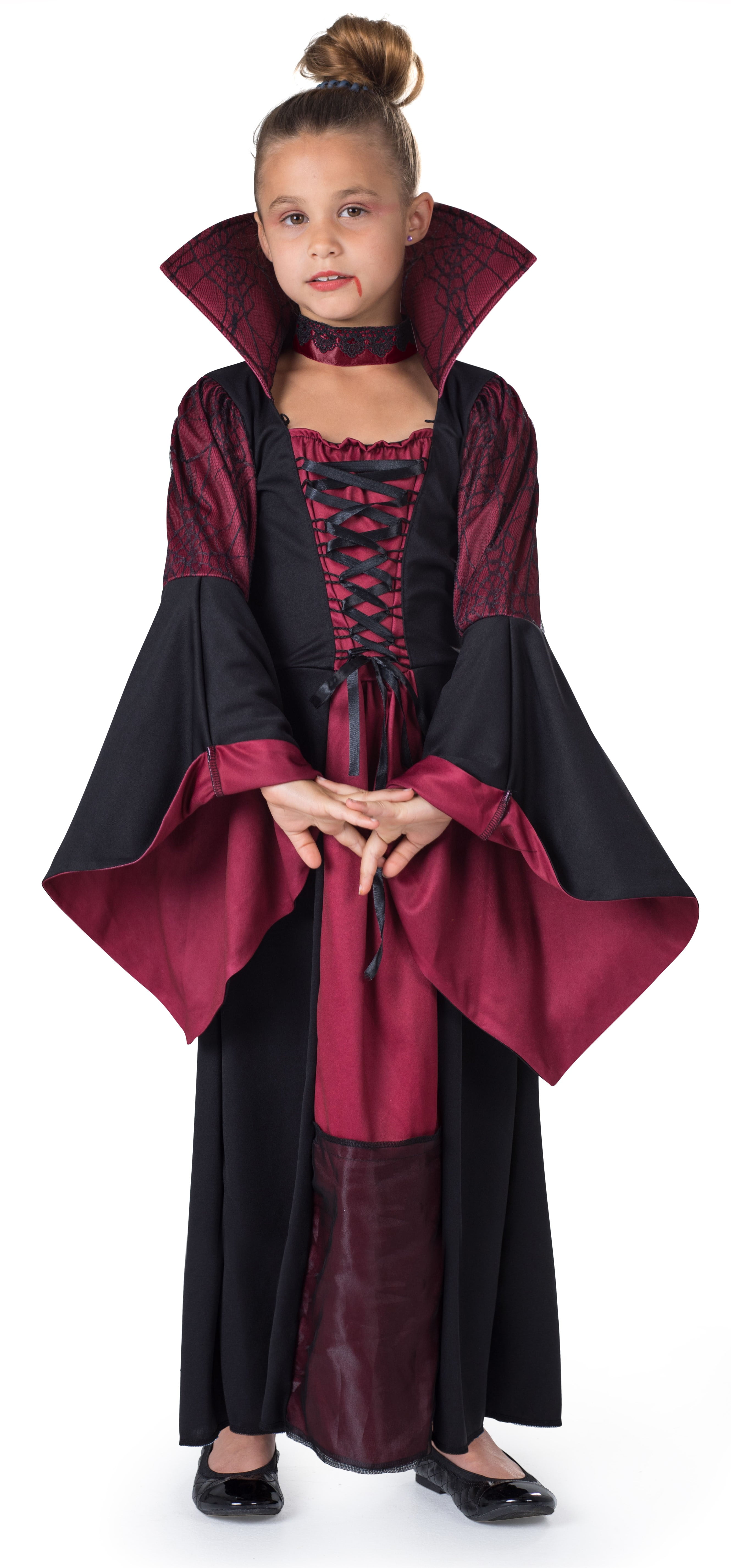 Dress-Up_America Vampiress Costume for Kids - Girls Vampire Costume ...