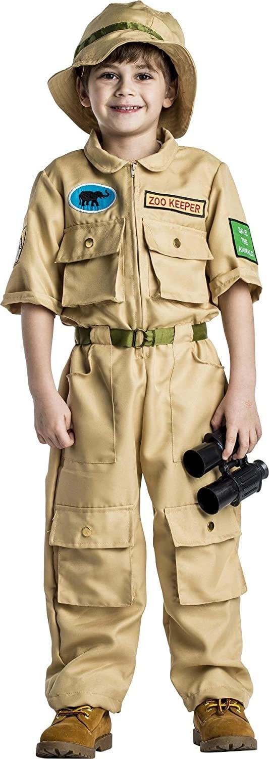 Dress-Up-America Zookeeper Costume For Kids - Safari Explorer Set For ...