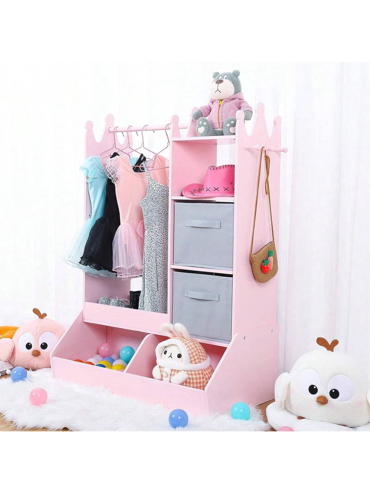 Dress-Up Storage For Girls - Ample Storage, Mirror With Touch Light ...