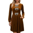 Dress Women Long Sleeve A Line Dresses Women Fall Spring Valentine's ...
