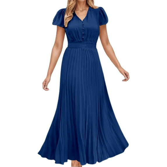 Dress Women Short Sleeves Aline Dress Spring Fall Outfits Valentine's ...