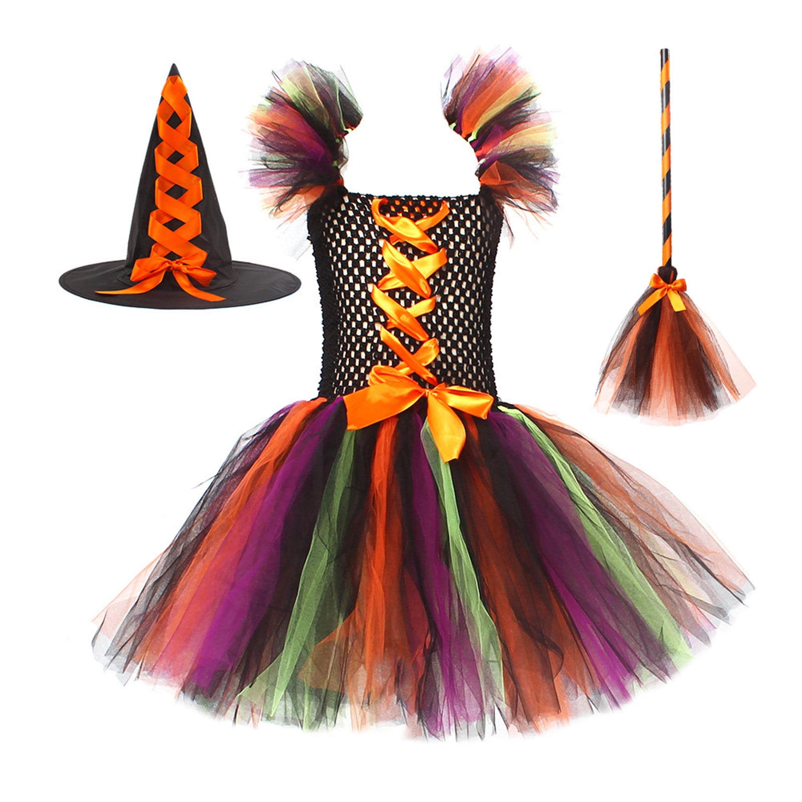 Dress for Girls 6 Toddler Kids Baby Girls Pageant Witch Party Tulle ...