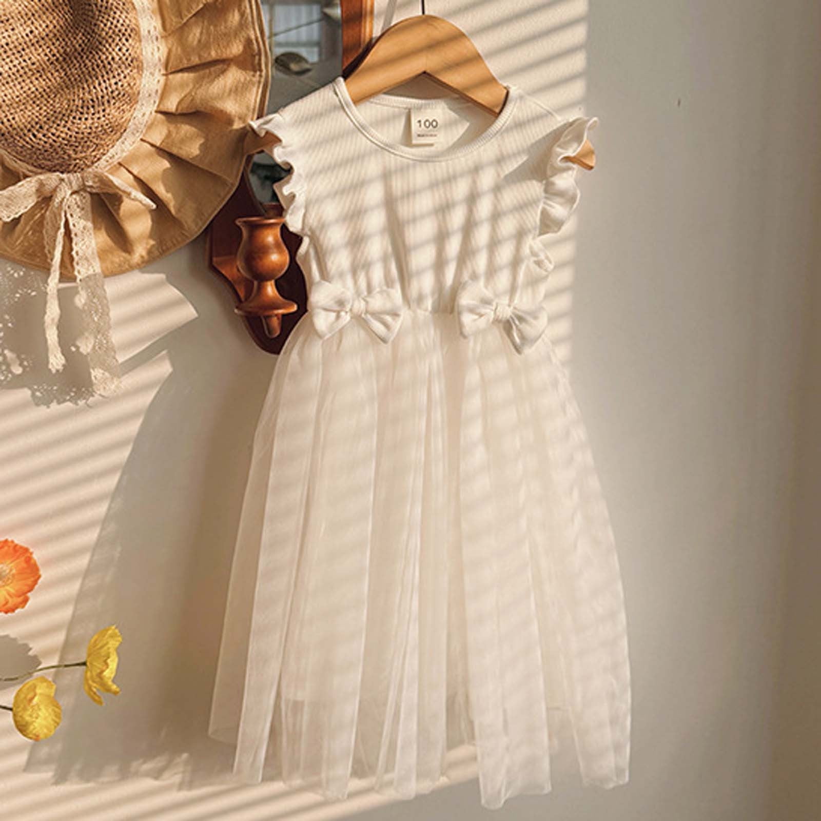 Dress for Girls Beige Dress Tulle Baby Dress Fancy Girls Dresses ...