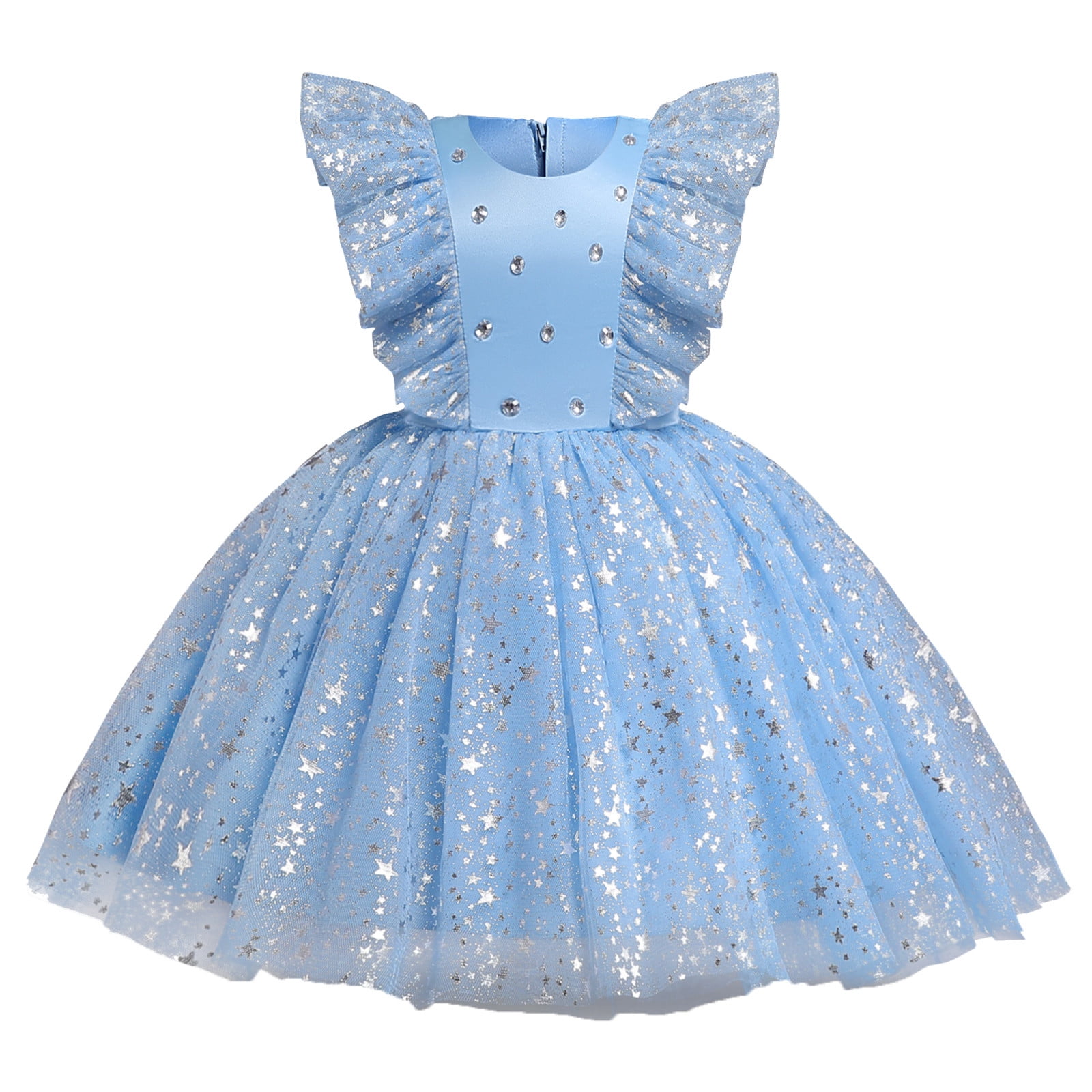 Dress for Girls Cartoon Birthday Girl Dress Kids Princess Dress Up 4T ...