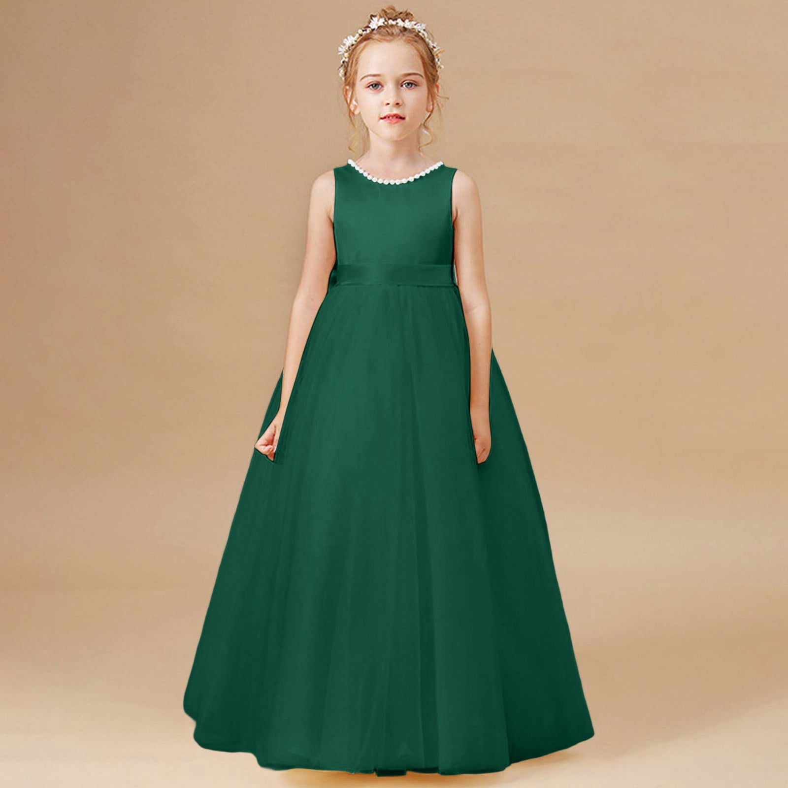Dress for Girls Green Dress for Girls Tulle Dresses for Girls Toddler ...