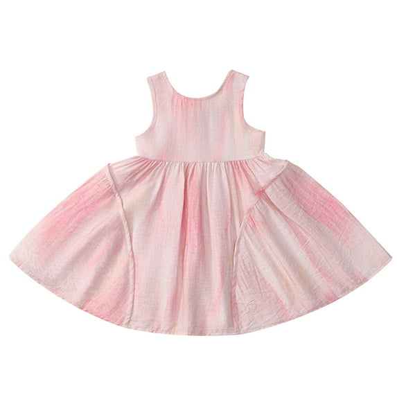 Dress for Girls Kids Gradient Color Casual Summer Outfit Comfortable ...