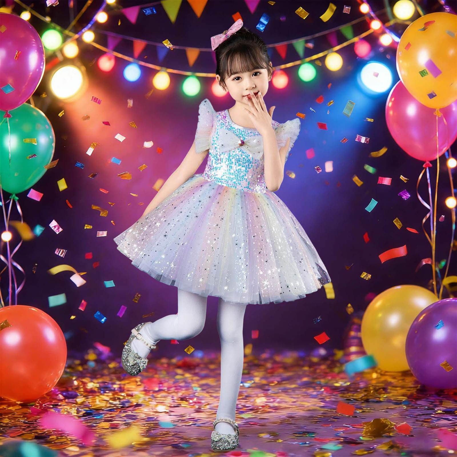 Dress for Girls Summer Birthday Dress Girls Kids Pageant Dress 3T ...