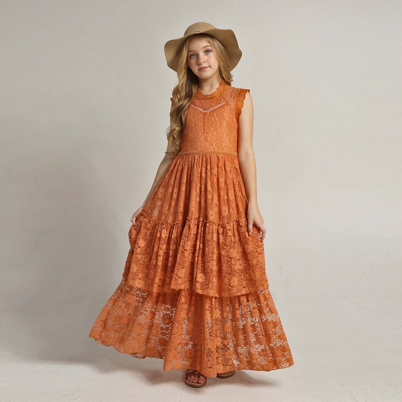 Dress for Girls Summer Birthday Dresses for Girls Kids Girls Flower ...