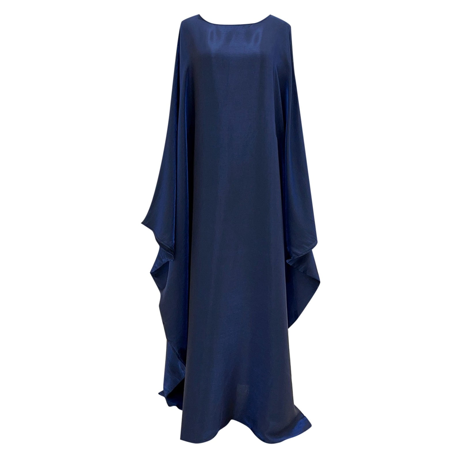 Dress for Women Dubai Bat Sleeve Shiny Robe 1Pc Abaya Eid Prayer ...