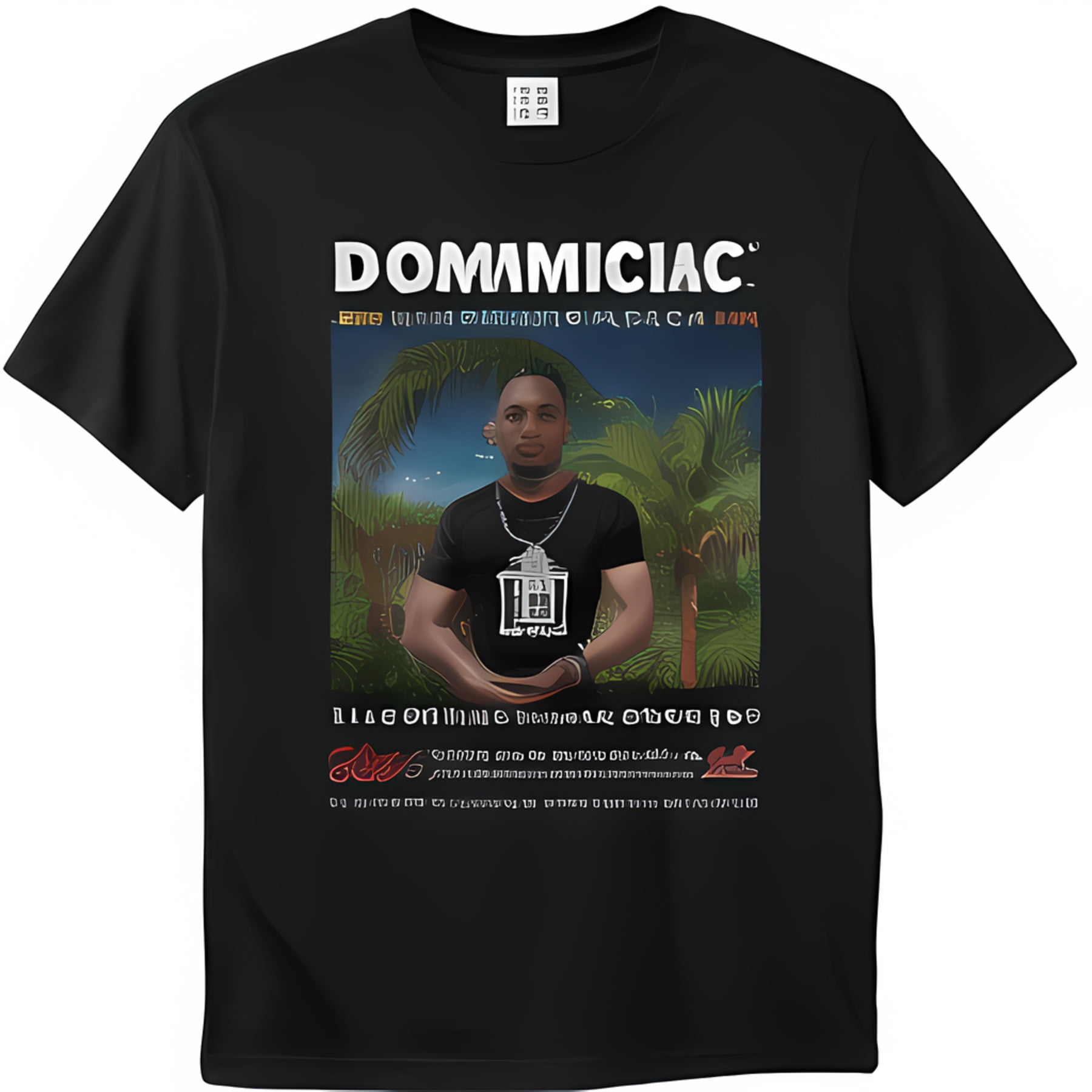 Dress to Impress with DOMMacts: R&B Artist Dom Mlech Graphic Black T ...