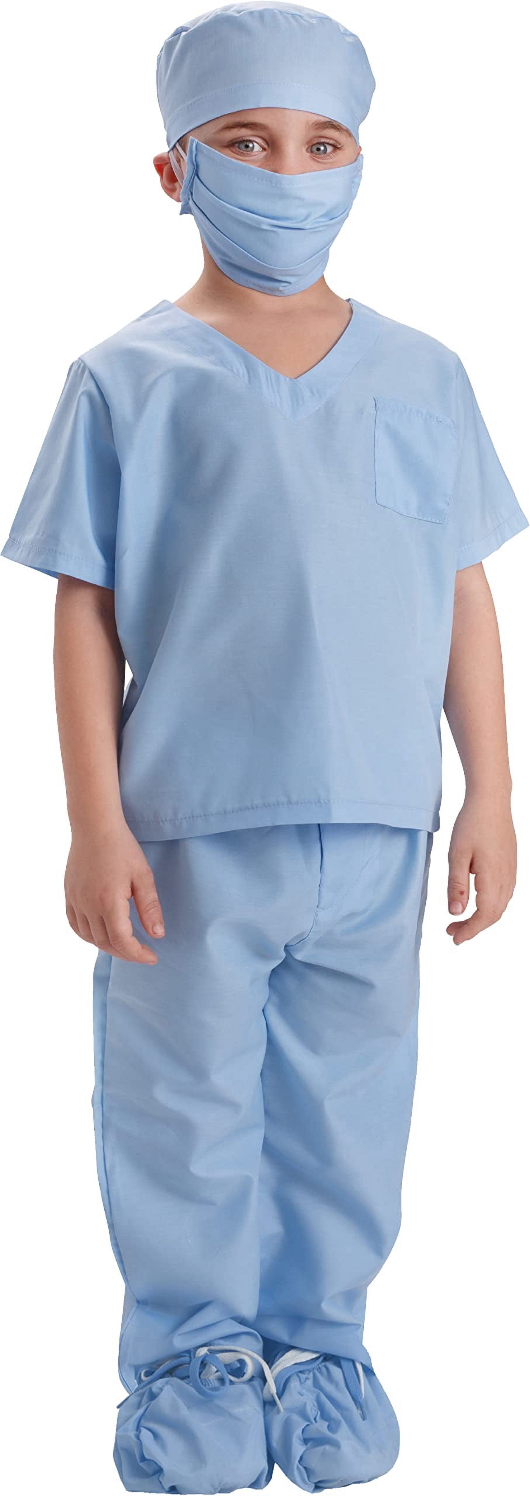Dress-Up-America Doctor Scrubs For Kids - Blue Doctor And Nurse Costume ...