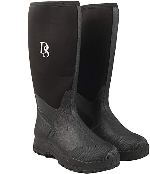 Dress with Style Mens Waterproof Neoprene Gardening Boots (8, Black ...