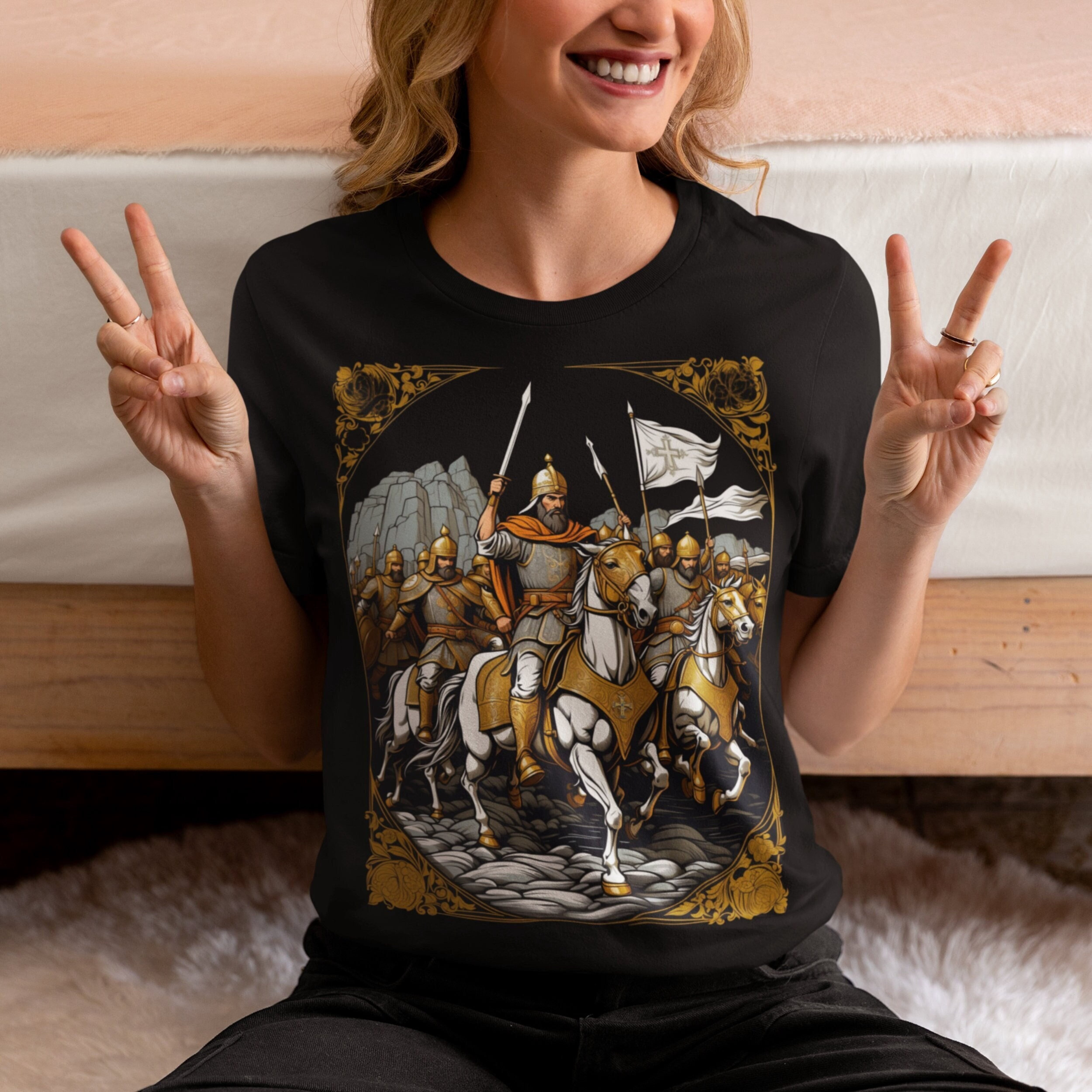 Dress with the Grandeur of the Byzantine Empire and medieval cavalry ...