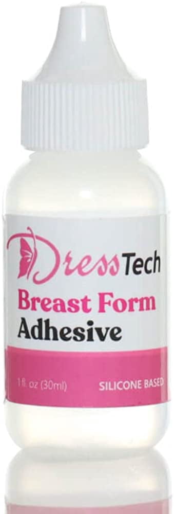 DressTech Breast Form Adhesive - Long Lasting, Medical-Grade 1oz ...